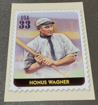 2000 USPS Legends of Baseball All Century Team Postcards Honus Wagner ...