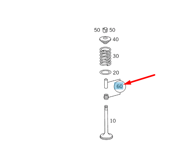 MERCEDES-BENZ CL C215 Valve Stem Sealing Parts Kit A1370500058 GENUINE ...