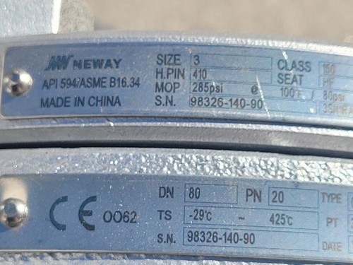 3'' Neway 150# Carbon Steel Flanged Swing Check Valve Raised Face | eBay