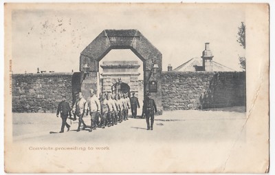 Dartmoor; Convicts Proceeding To Work PPC, 1903 PMK, From Sailor on HMS ...