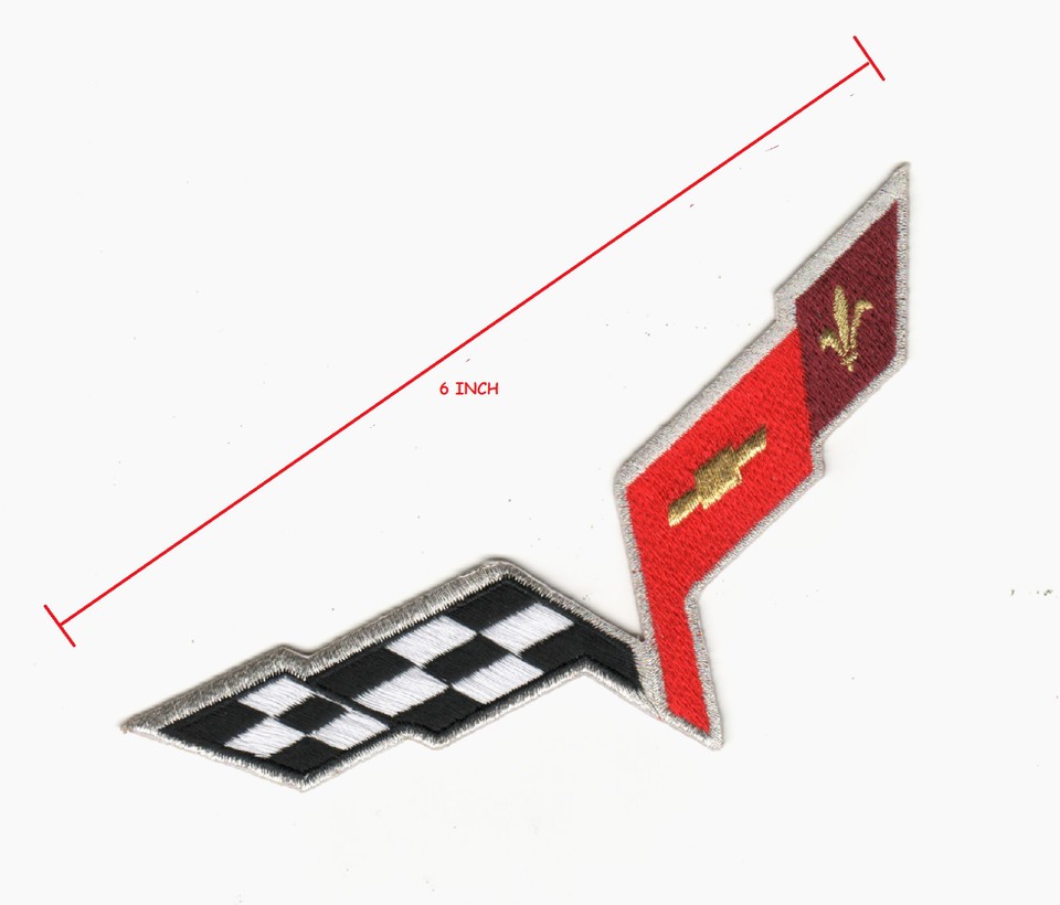 CORVETTE RACING C-6 METALLIC IRON-ON 15" + 6" Iron-on VETTE LOGO 2 ...