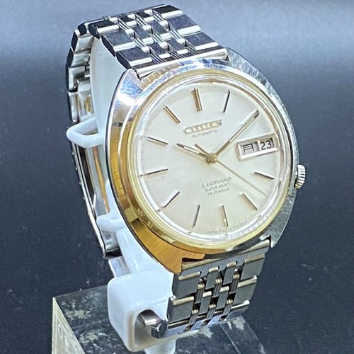 Citizen Leopard Analog Automatic Men Rare 60S 24 Stones Watch Antique ...
