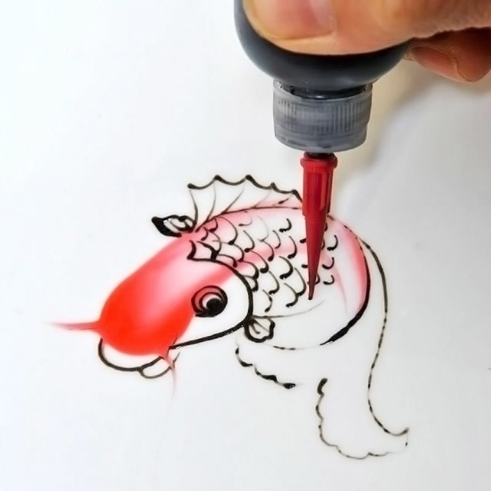 12 Sets Dispenser Bottle Nozzle Painting Squeeze Condiment Bottles with ...