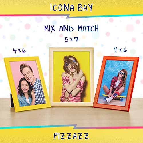 Icona Bay 4x6 Picture Frame, Red Colored Solid Wood Scandinavian Style ...