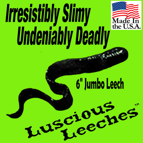 6" Luscious Leeches 12ct artificial leech fishing bait lure ...