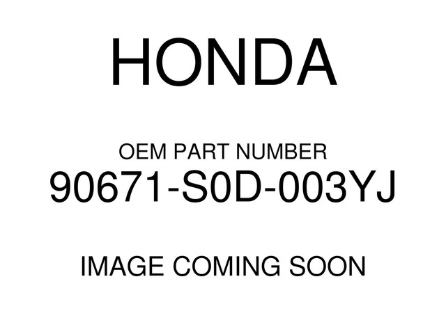 Honda OEM Part 90671-S0D-003YJ for sale online | eBay