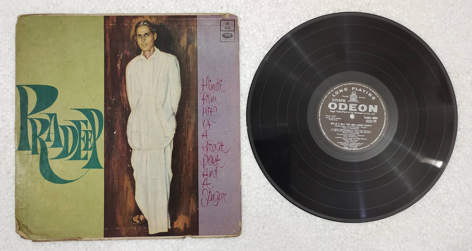 Pradeep Hindi film Hits of A Great Poet & A Singer, Odeon OST Vinyl 33 ...