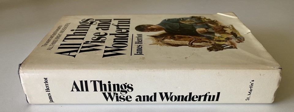 All Things Wise and Wonderful by James Herriot HC DJ 1st 1977 VERY GOOD ...