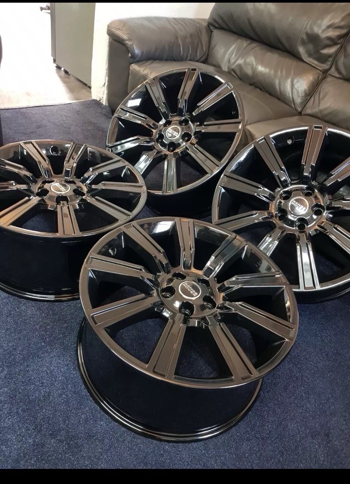 GENUINE 4x RANGE ROVER VOGUE SPORT L405 22” GLOSS BLACK, STYLE 9001 ...