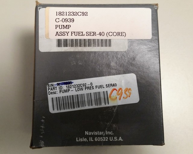 1821232C92 International Pump Low Pressure Fuel Supply for sale online ...