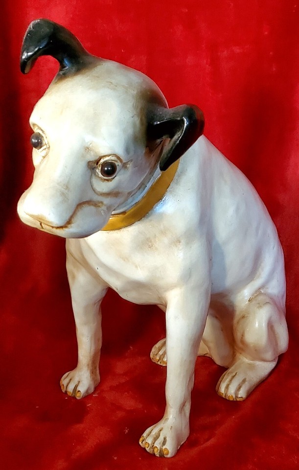 Vintage RCA Nipper Dog Statue Approximately 13 x 12 in. Made of Resin ...