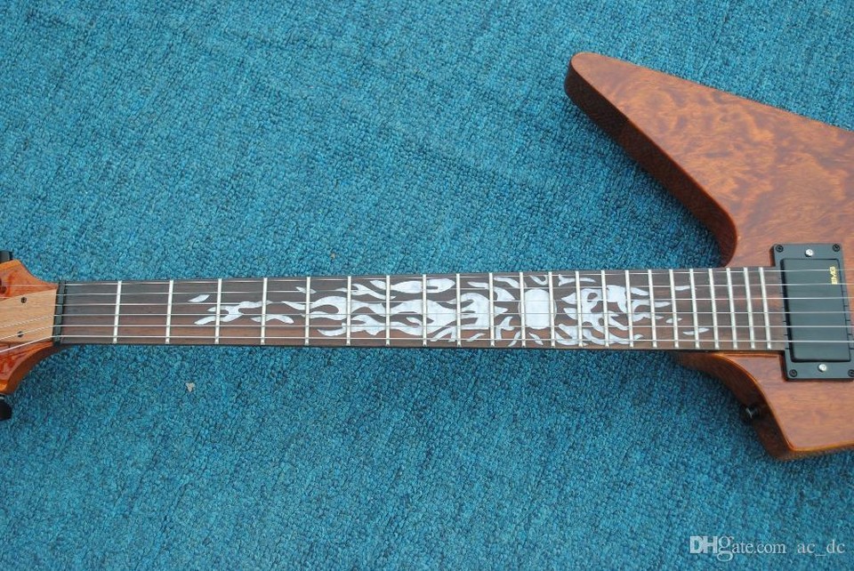 Rare Heavy Metallic Explorer Electric Guitar Mahogany Body, Sun Ray ...