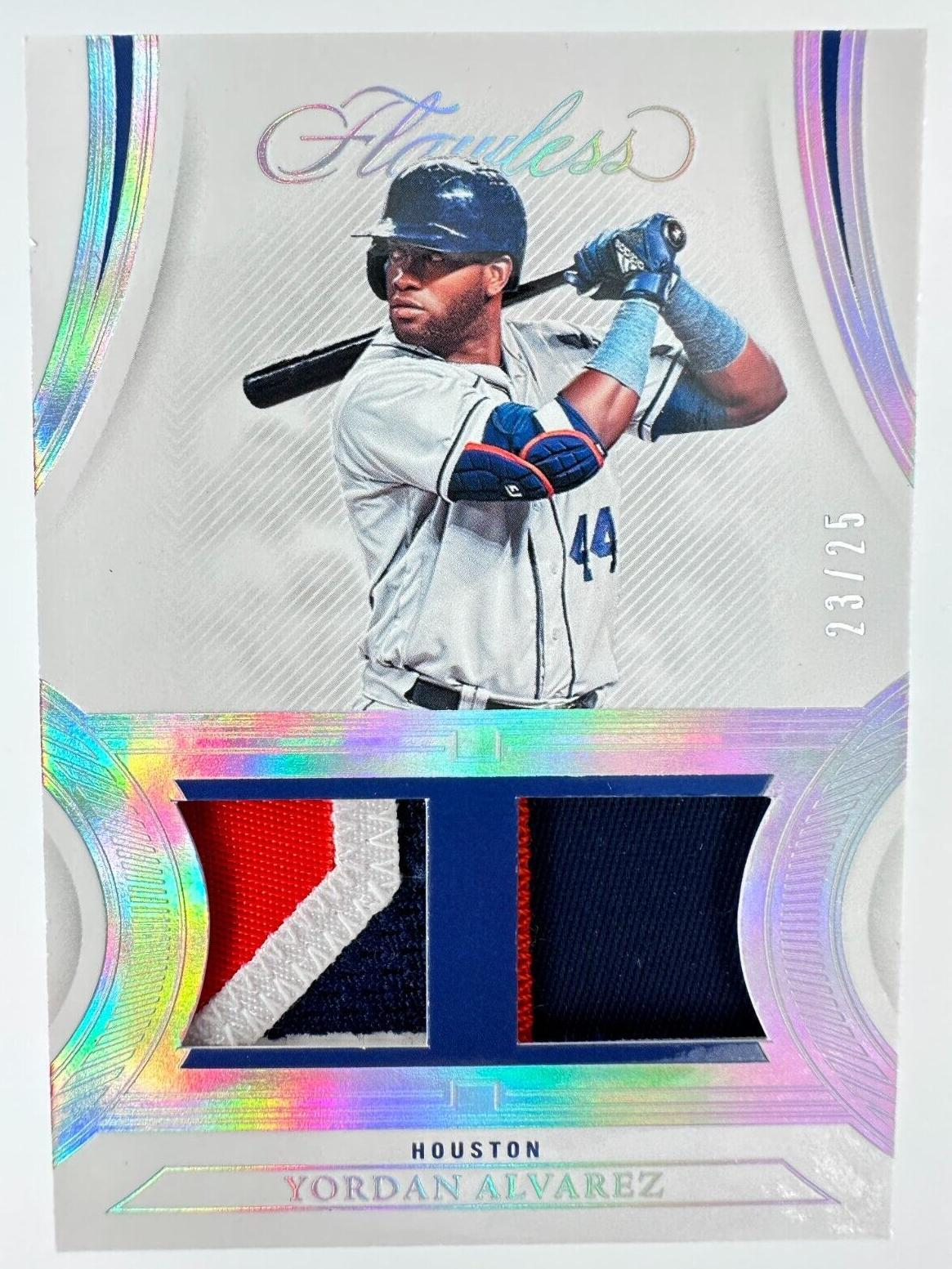 2022 Panini Flawless - Dual Patches Yordan Alvarez #DP-YA /25 (MEM) for ...