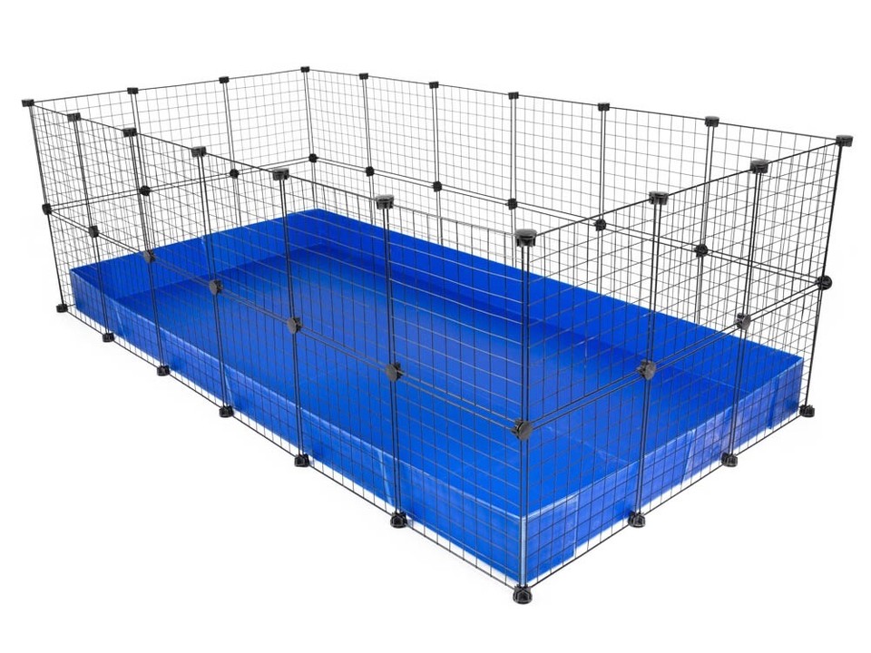 C&C indoor 2x5 grid rabbit cage, new, large, modular, easy access, fast ...