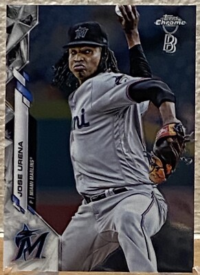 2020 Topps Chrome Ben Baller Edition Jose Urena #185 Miami Marlins | eBay
