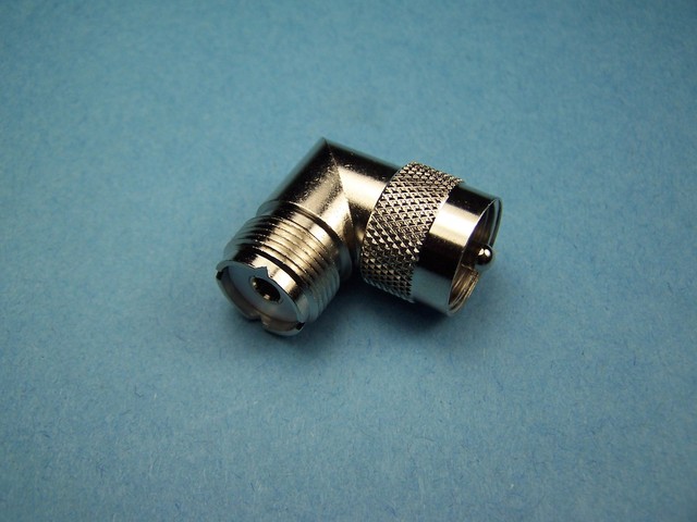 5 Pcs Right Angle 90 Degree Pl-259 to So-239 Coax Connector Adapter CB ...