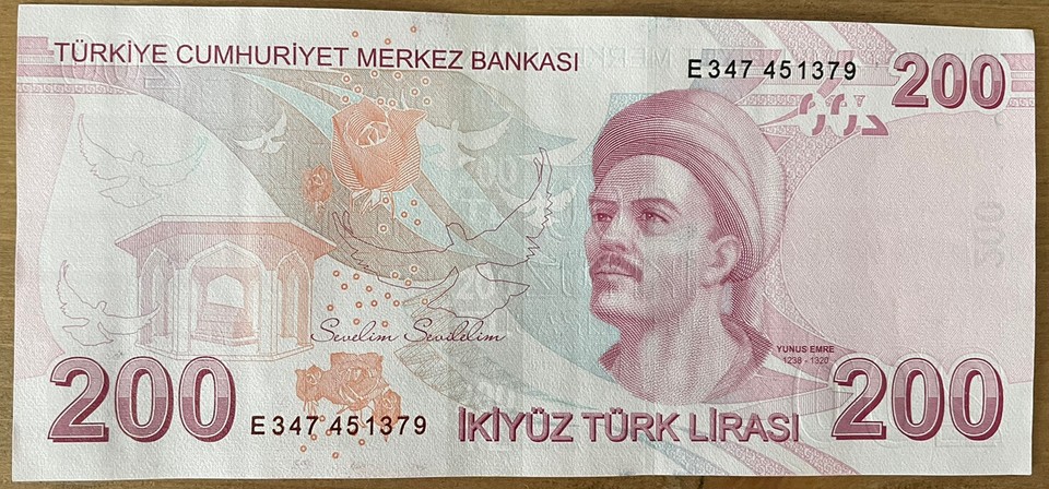 200 Turkish Lira Banknote, UNC TURKEY, TURKISH, TURKIYE - 2022 | eBay