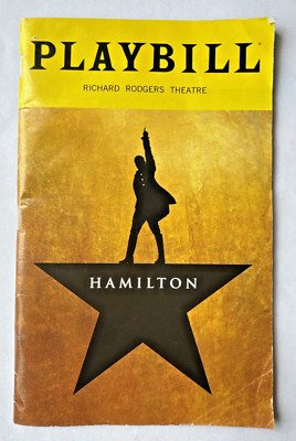 Hamilton Broadway Playbill March 2020 Richard Rodgers Theatre NYC | eBay