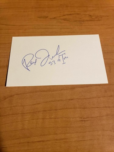 REX TUCKER - FOOTBALL - AUTHENTIC AUTOGRAPH SIGNED INDEX CARD - A7468 ...