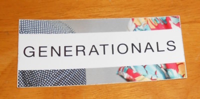 Generationals Sticker Promo (rectangle) 4.5x2 Ted Joyner Grant Widmer ...