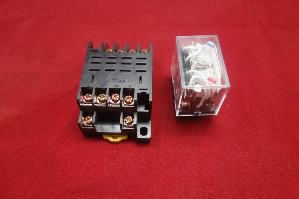 1PC LY4N General Purpose Relay 120V AC 14-Pins 10 Amp With PTF14A ...