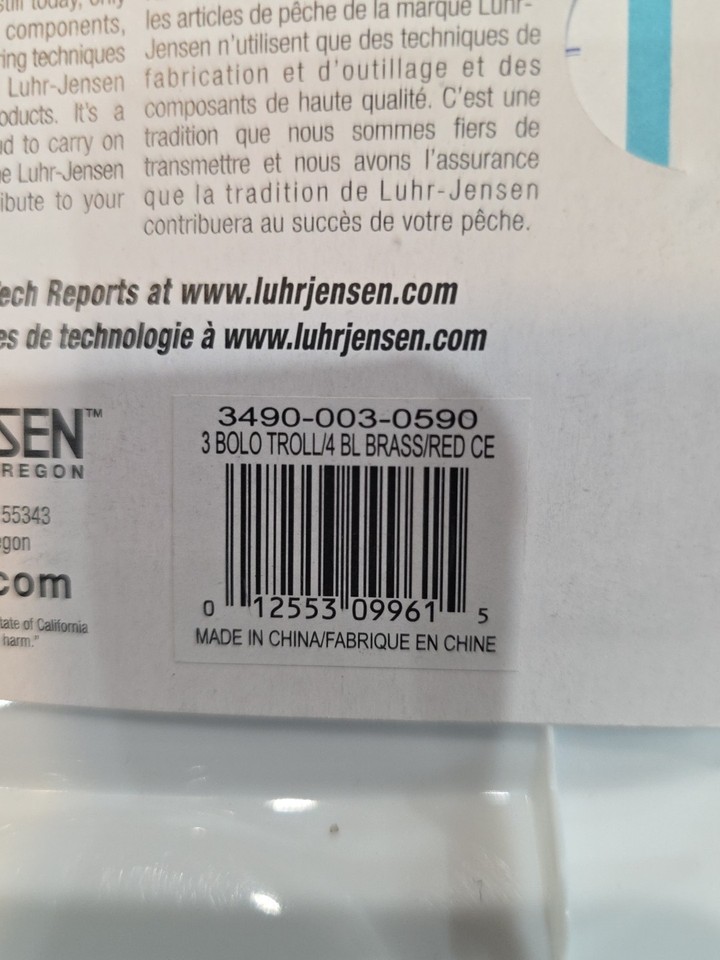 Luhr-Jensen Les Davis Bolo NO 3 Trolling Lure Bass Salmon Trout 4 ...