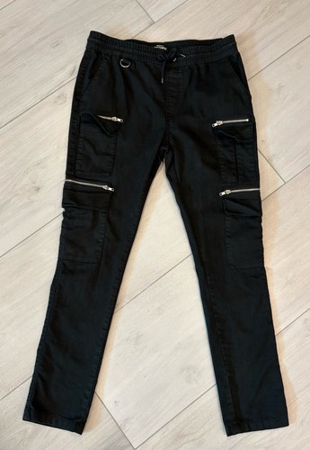 Hot Topic Black Zipper Skinny Jogger Cargo Pants Goth Punk Men’s Size ...