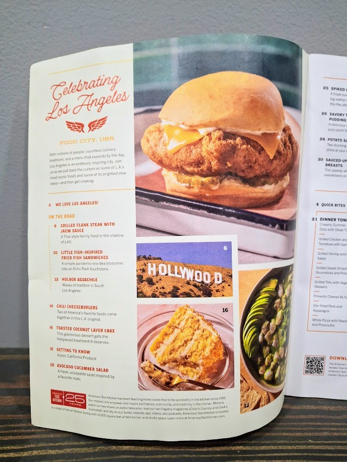 Cook's Country Magazine Aug/Sept 2025 Los Angeles Chili Cheeseburger ...