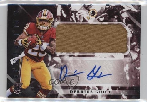 2018 Panini Origins Derrius Guice #110 RPA Rookie Jumbo Patch Auto RC | eBay