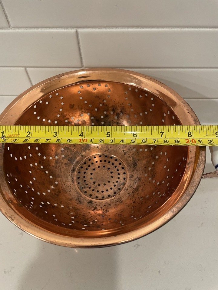 Copper Colander With Ceramic Candles And Heart-Shaped holes | eBay UK