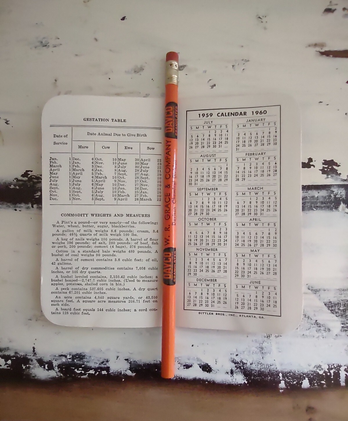 Vintage Davco Fertilizer W R Grace Co New Albany IN One (1) Pencil NOS ...