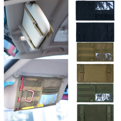 Tactical Vehicle Sun Visor Holder Bag Case Car MOLLE Panel Shade ...