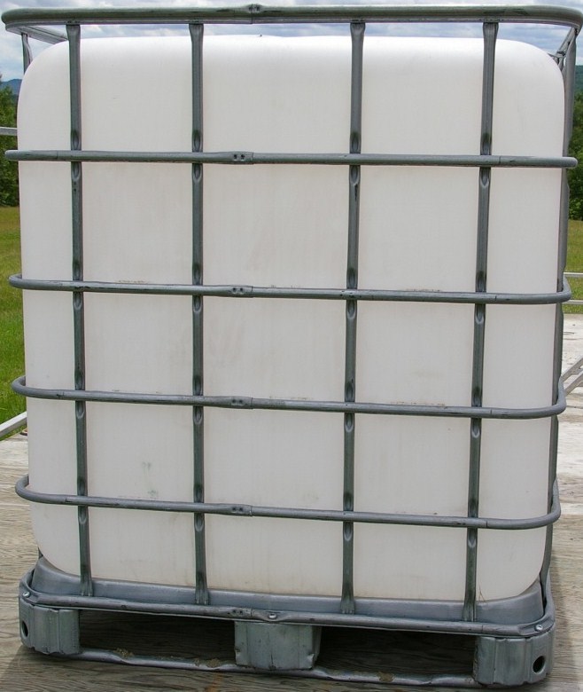 NEW! FOOD GRADE IBC 275 gn Liquid Storage Tote Tank Potable Water & SAP ...