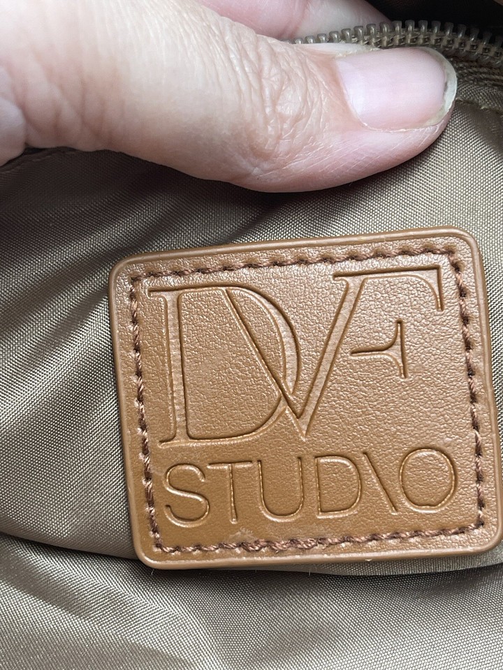 DVF (Diane Von Furstenberg) Studio Brown Weekender Luggage Crossbody ...