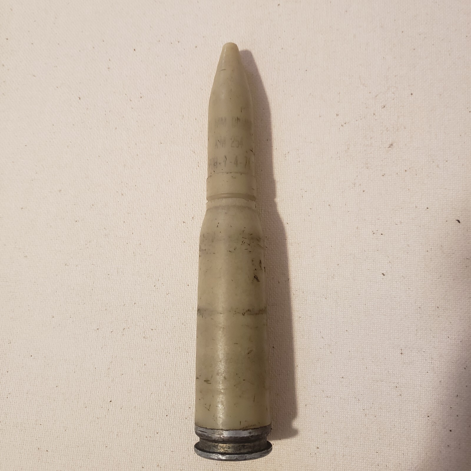 20mm Inert Hard Plastic Dummy Round USA Military War Army WW2 | eBay