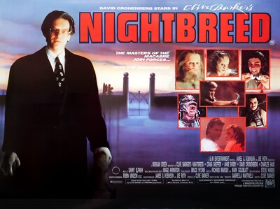 NIGHTBREED 1990 UK quad poster print 30x40" David Cronenberg Doug Bradley FREEPP | eBay