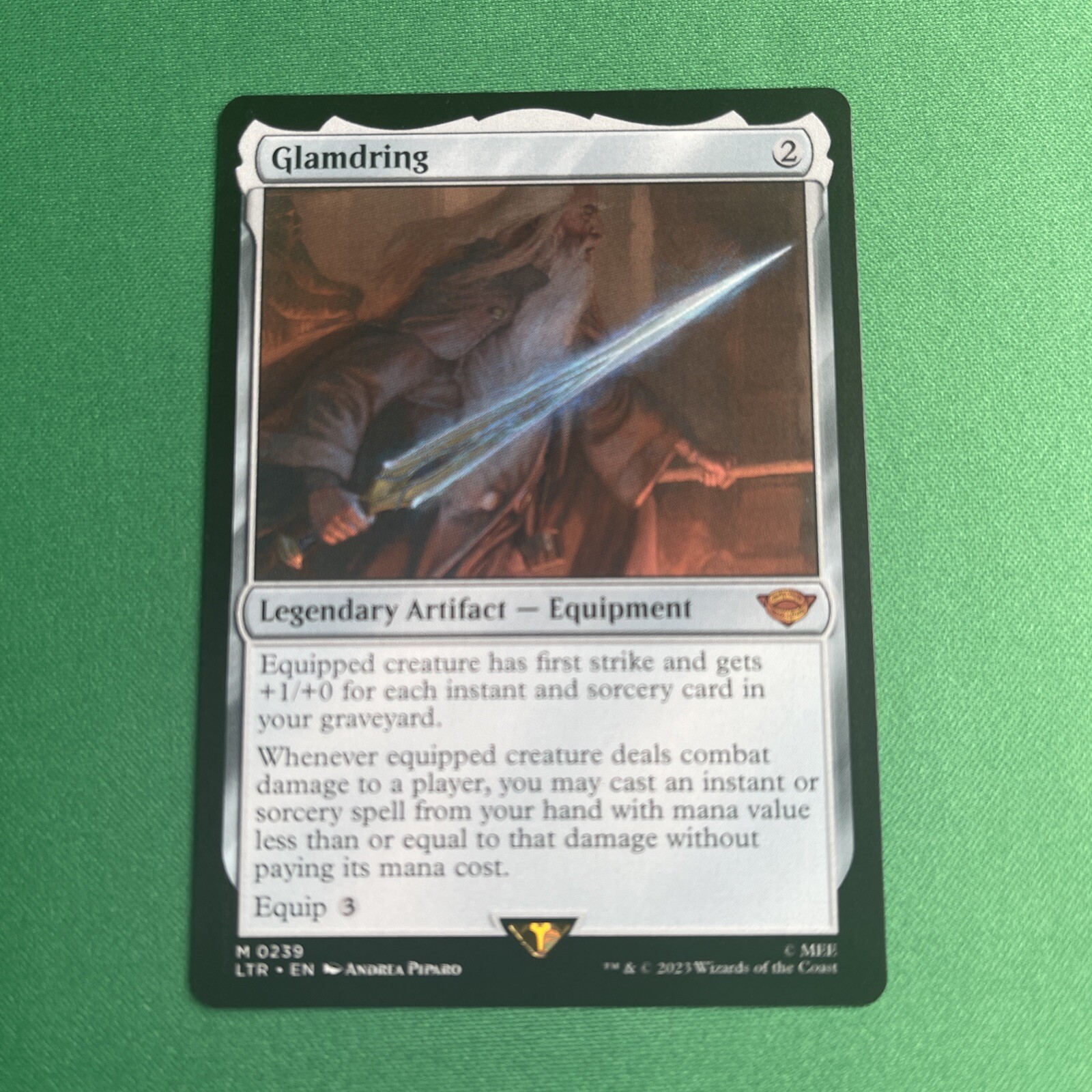 MTG Glamdring The Lord of the Rings: Tales of Middle-earth 0239 Regular ...