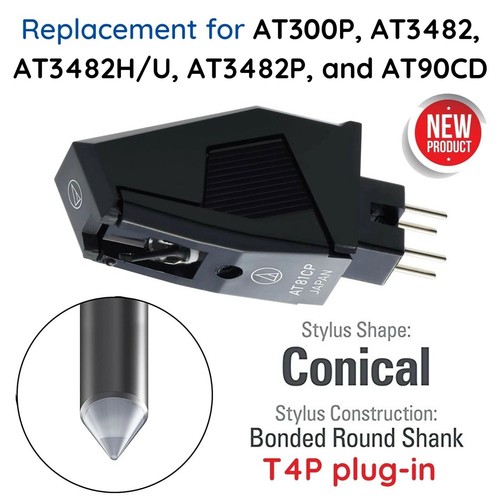 Phono Cartridge Conical Stylus P Mount T4P Plug-In Linear Technics ...