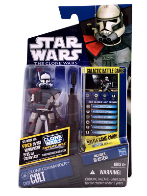 Star Wars the Clone Wars 2011 COMMANDER COLT Action Figure FAST FREE ...