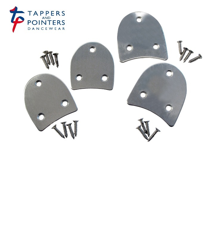 PAIR OF FULL PLATE HEEL TAPS INCLUDING SCREWS FOR ALL TAPS SHOES. ALL ...