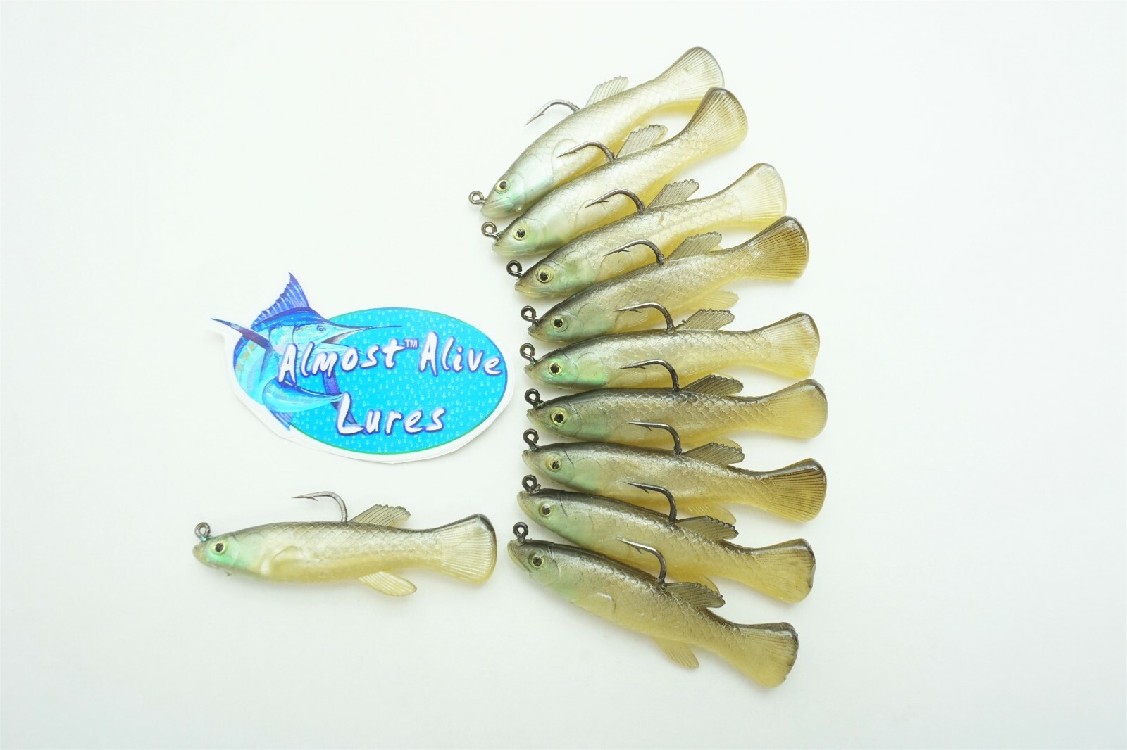 Soft Plastic Mud Minnow Lure Killifish Bait Natural 2-3/4" 10 Pk Almost Alive | eBay