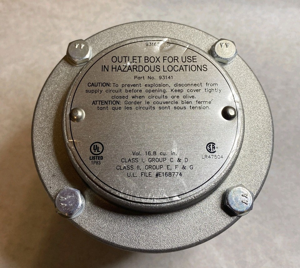 Cast Aluminum Conduit Outlet Box 1" for Use In Hazardous Locations ...