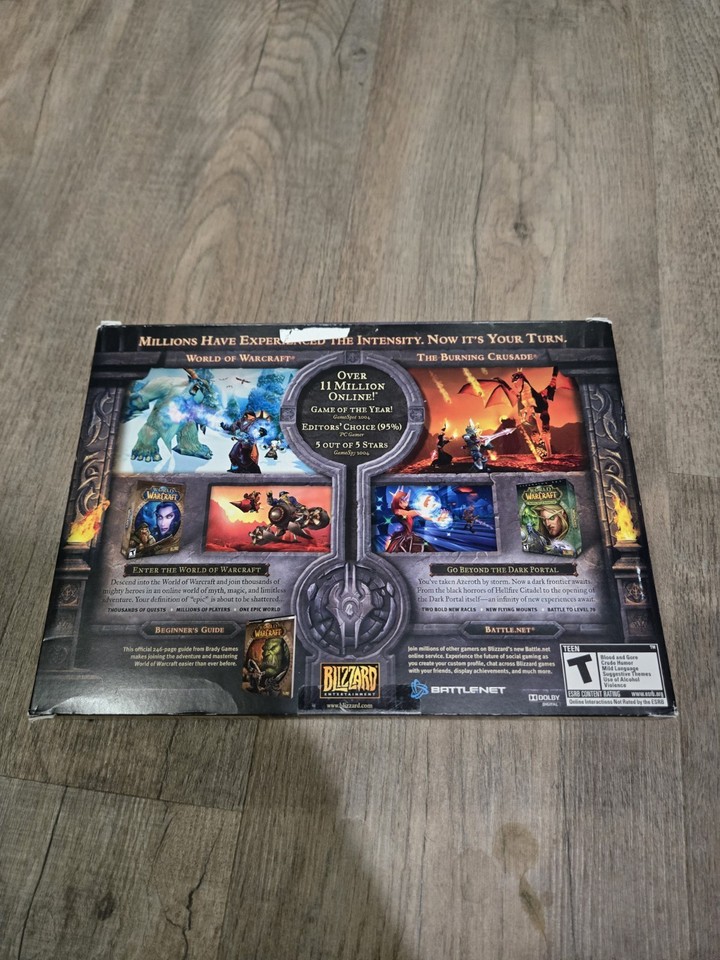 World of Warcraft Battle Chest Blizzard 2004 PC Game Release, Pre-owned ...