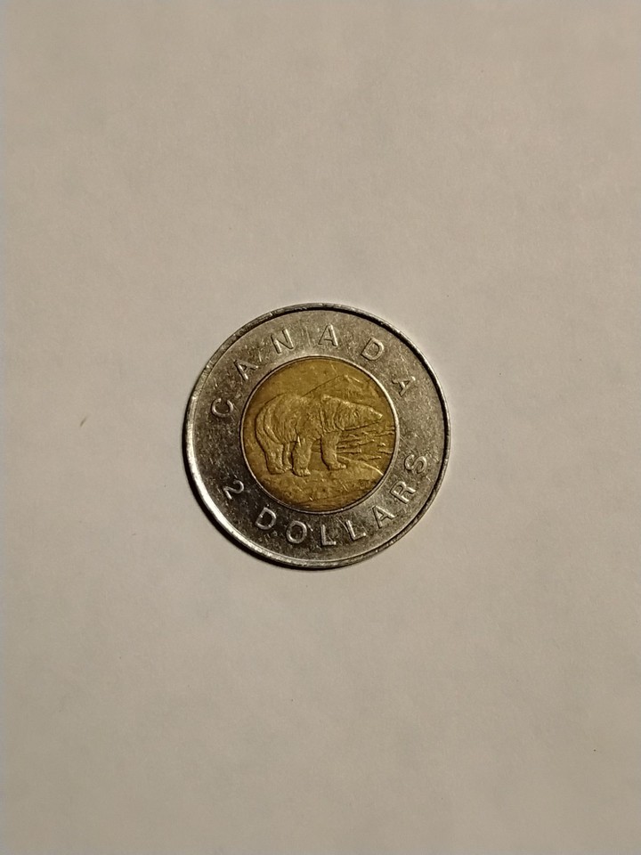 CANADA $2 COIN 1996 "TOONIE" UNCENTERED CORE ERROR | eBay