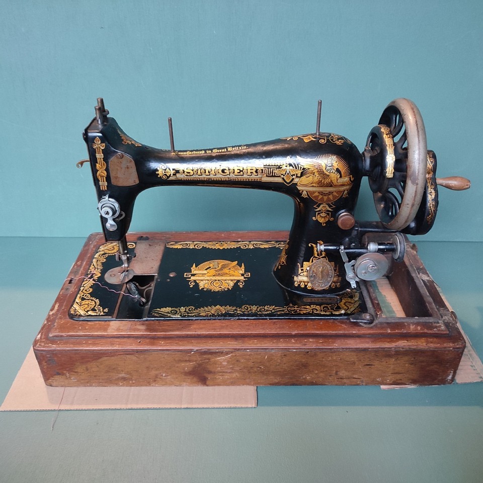 Singer 99k Hand Crank Sewing Machine From 1909 | eBay UK