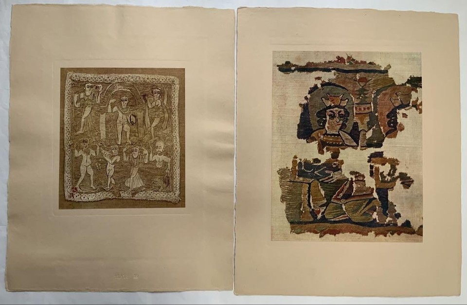 Coptic Weaving and Dyeing Catalog by Akashi Sento, 150 Plates, Kyoto ...