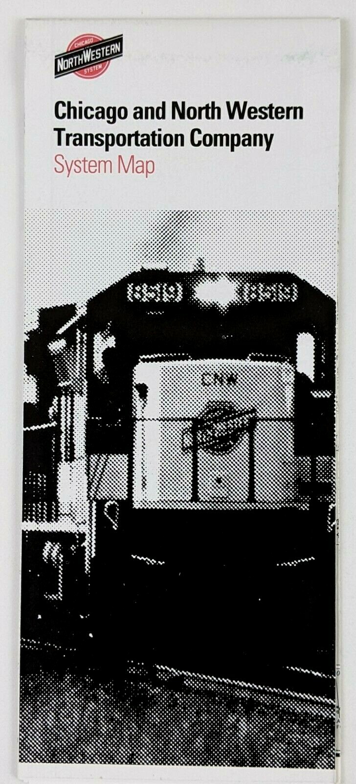 Chicago and North Western Transportation Co System Map Railroad Railway ...