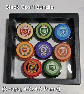 Call Of Duty Black Ops 1 Perk A Cola 8 Cap Bundle Frame *Unofficial ...