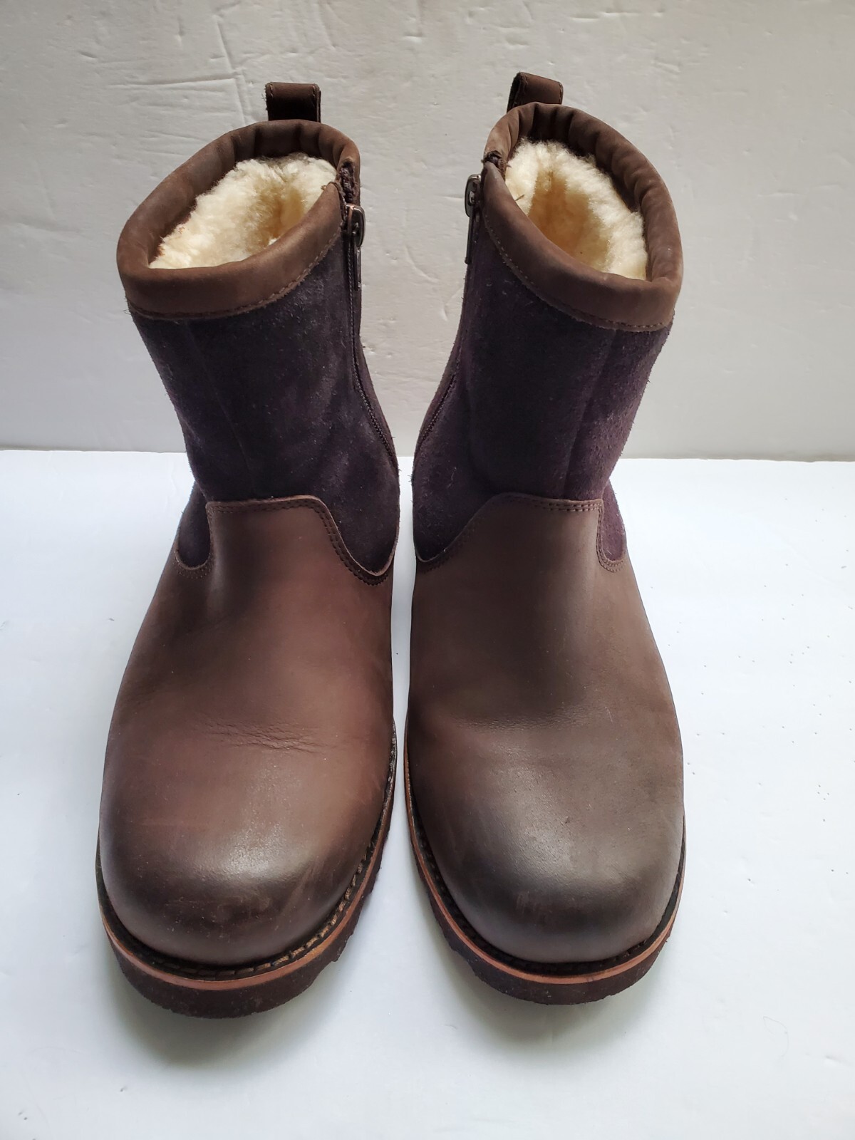 UGG Men's HENDREN TL STOUT BROWN WATERPROOF LEATHER WINTER WORK BOOTS ...