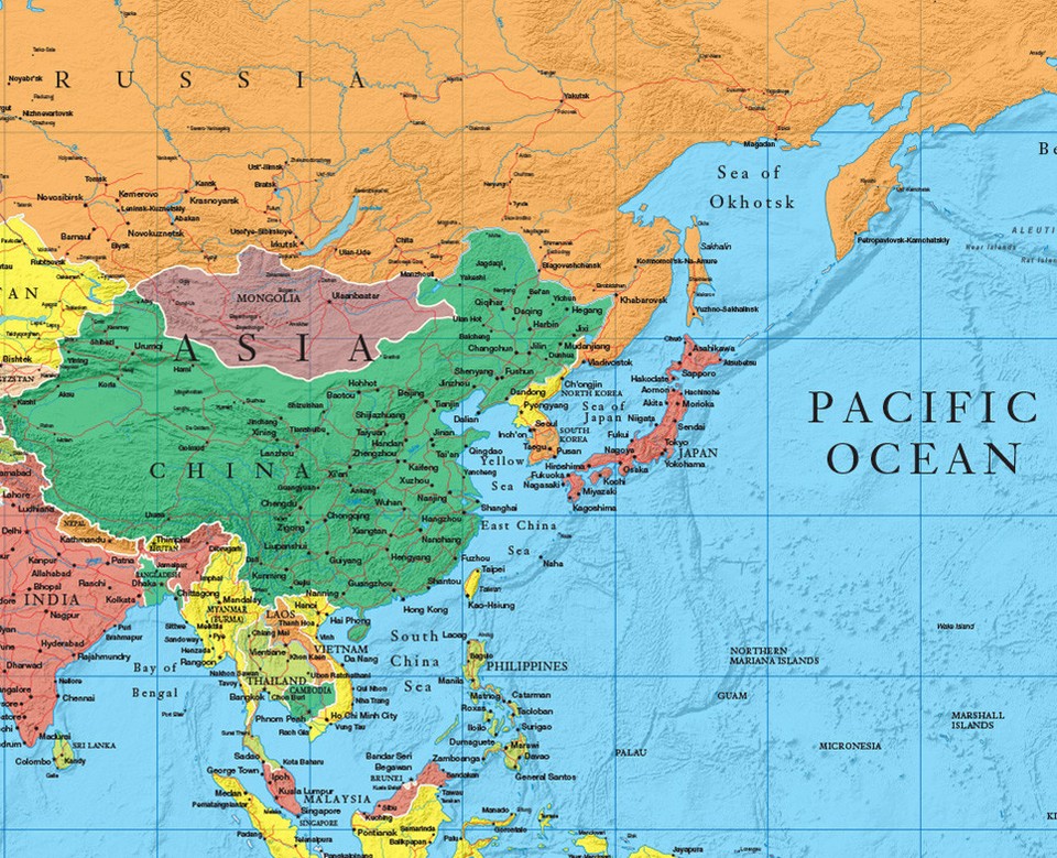 Smithsonian Journeys World Map Blue Ocean Wall Decor Special Collectors ...